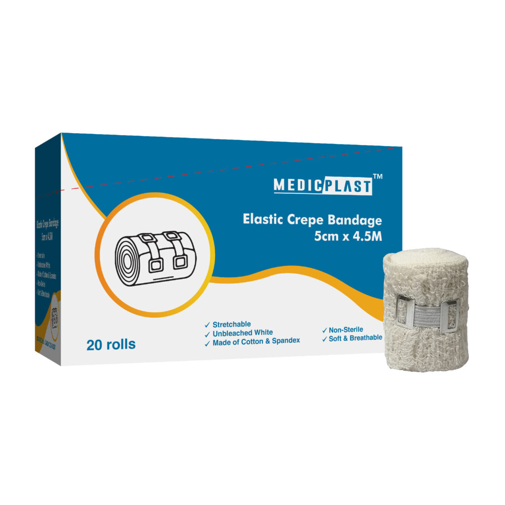 MEDICPLAST™ Elastic Crepe Bandage – JASE HEALTHCARE